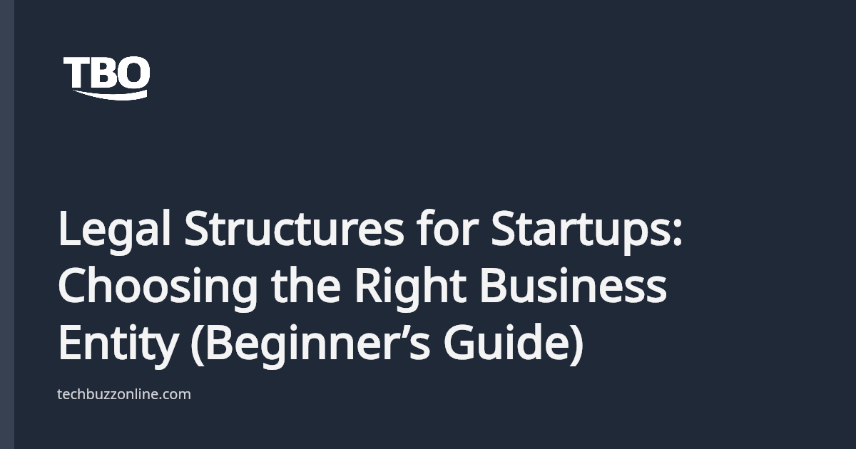 Legal Structures for Startups: Choosing the Right Business Entity ...
