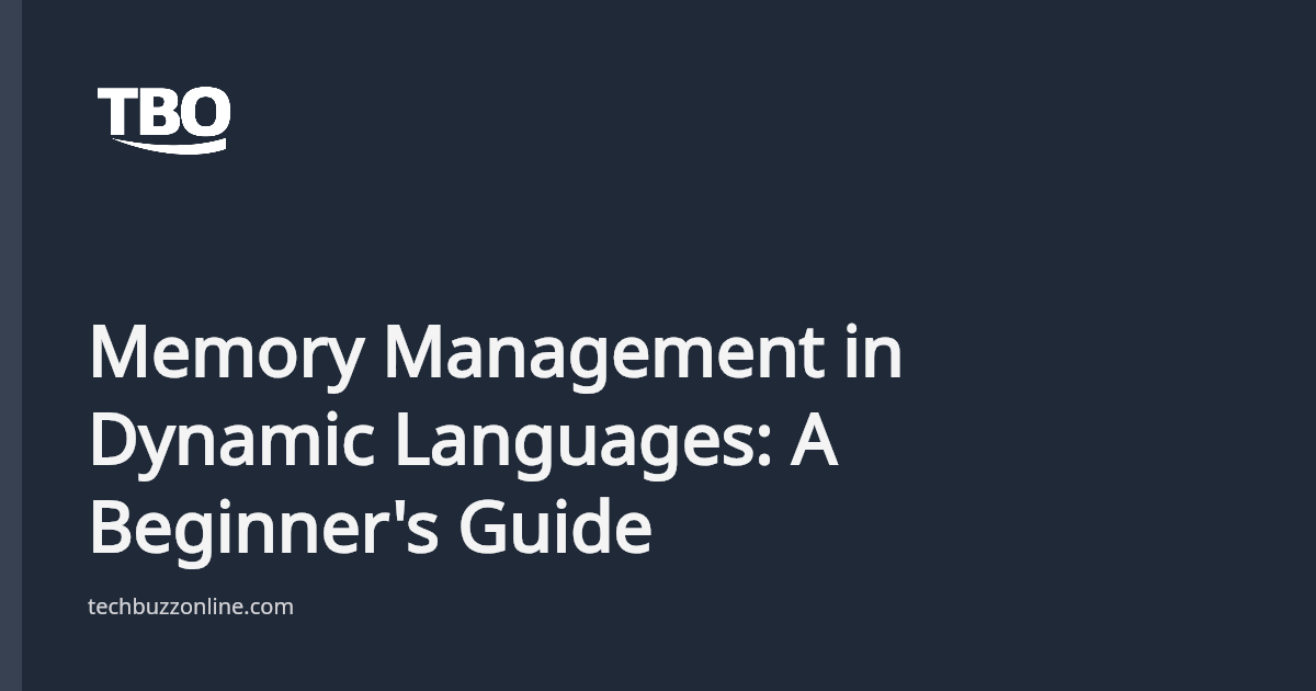 Memory Management in Dynamic Languages: A Beginner's Guide - Tech Buzz ...